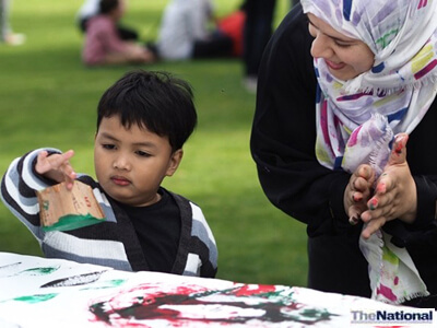 Children mingle at Abu Dhabi autism event (NEWS)