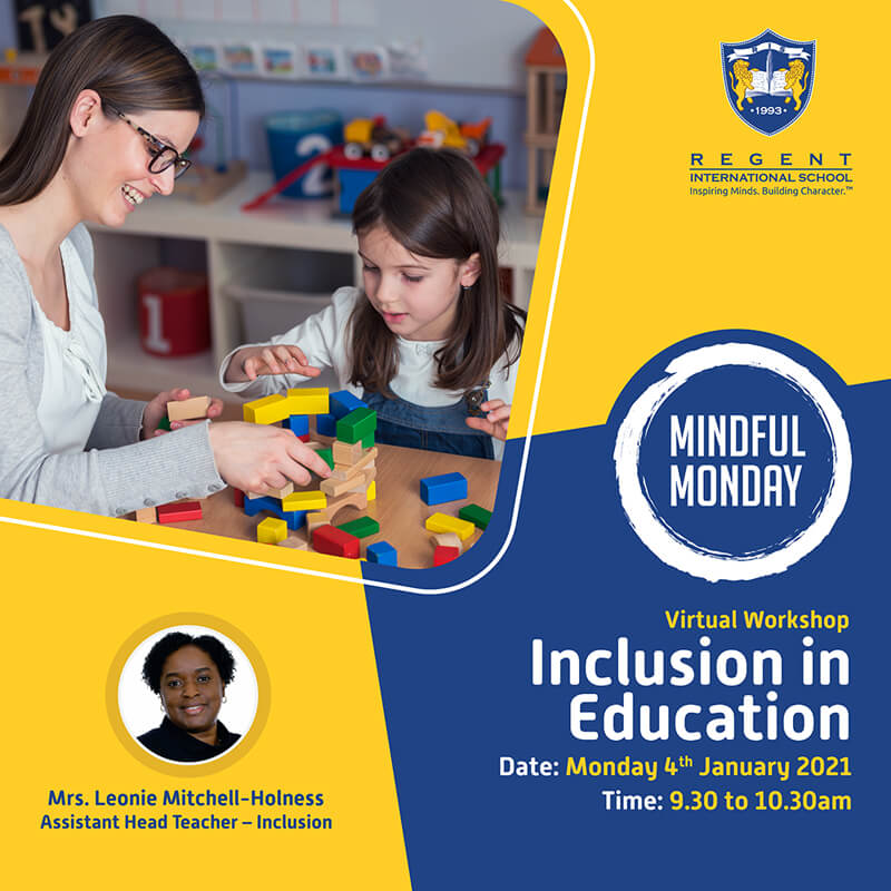 Mindful Monday - Inclusion in Education - Regent International School ...
