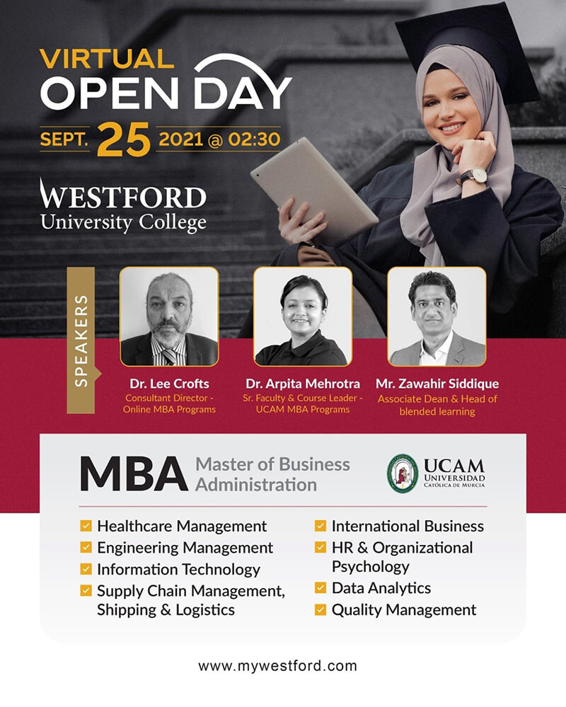 Virtual Open Day - Westford University College - Previous Events
