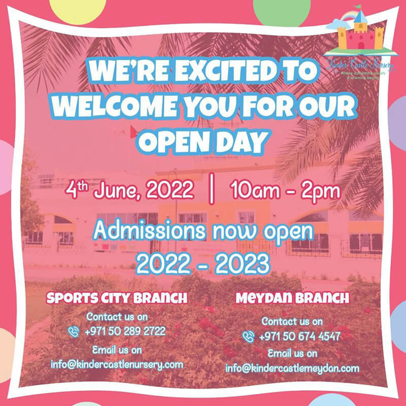 Open Day - Kinder Castle Nurseries - Dubai, Previous Events, UAE
