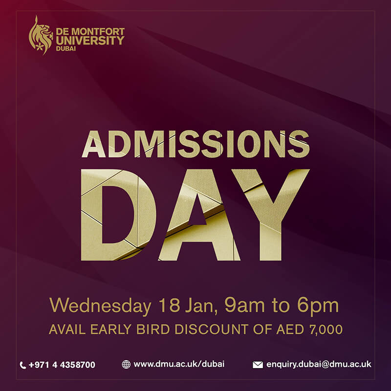 Admissions Day - De Montfort University Dubai - Dubai, Previous Events, UAE