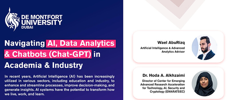 Navigating Artificial Intelligence, Data Analytics and Chatbots (Chat-GPT) - DMU - Dubai ...