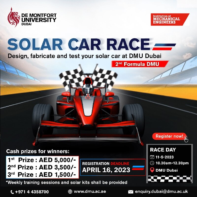 Solar Car Race - DMU Dubai - Dubai, Previous Events, UAE