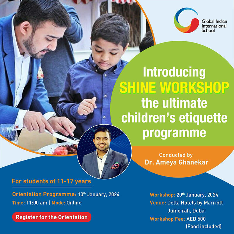 Register for the best etiquette programme for your child - GIIS Dubai ...