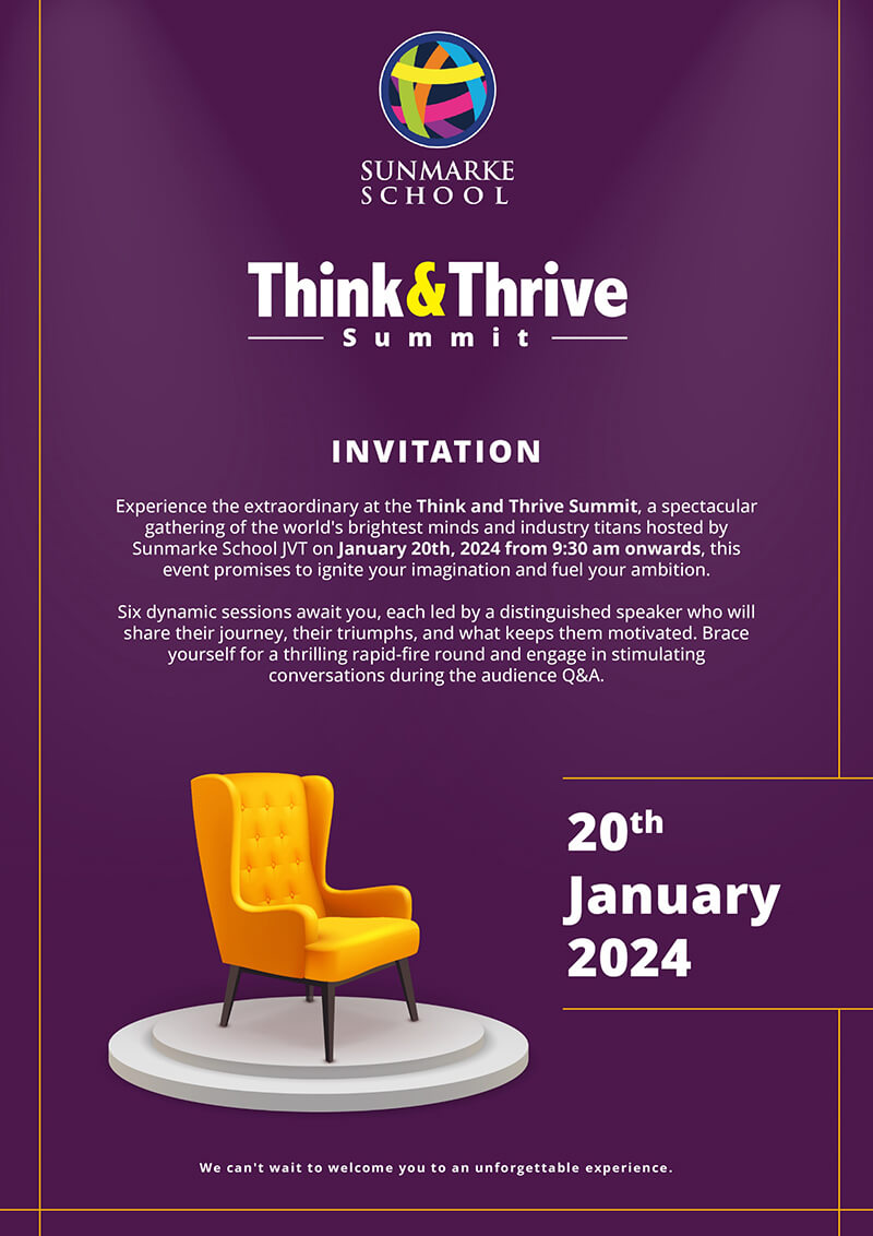 Think & Thrive Summit at Sunmark School - Dubai, Previous Events, UAE