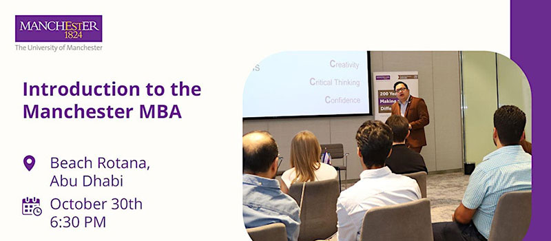 Introduction to the Manchester MBA - The University of Manchester ME ...