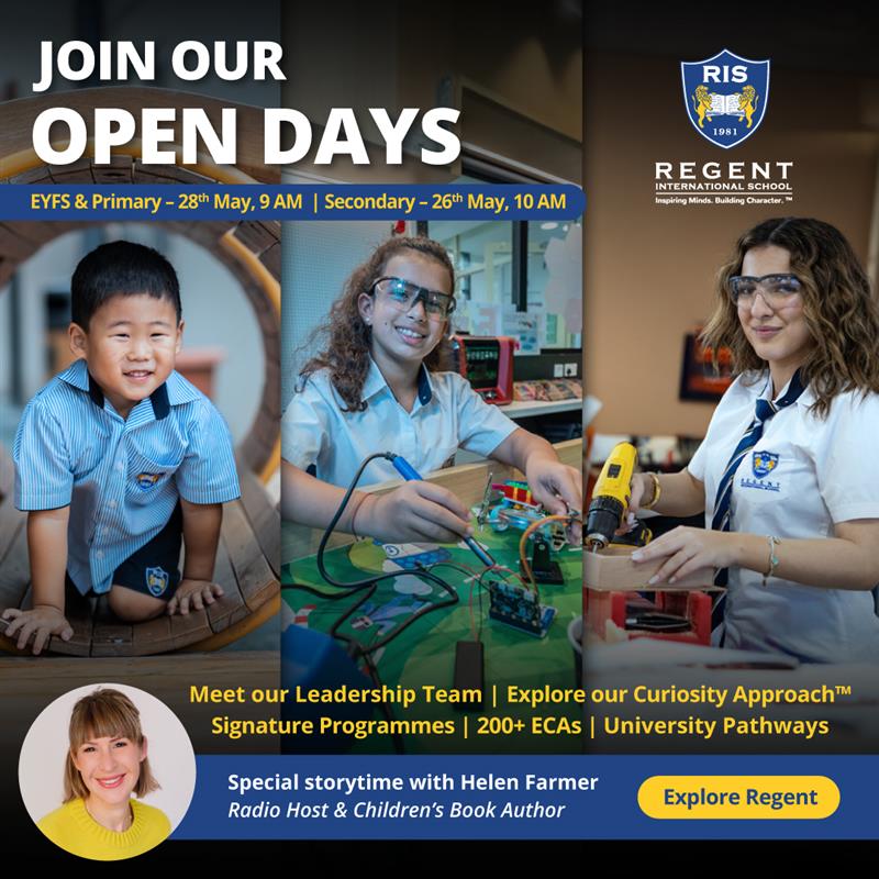 EYFS & Primary Open Day - Regent International School - Dubai, Previous ...